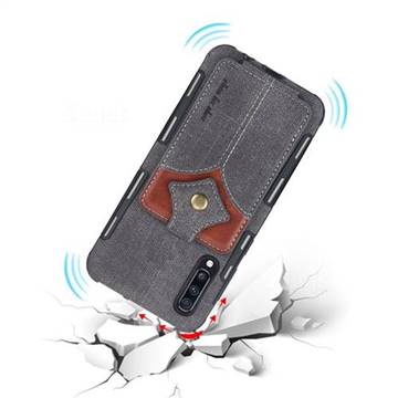 Maple Pattern Canvas Multi-function Leather Phone Back Cover for ...