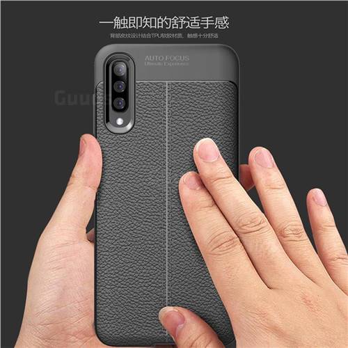 Luxury Auto Focus Litchi Texture Silicone TPU Back Cover for Samsung ...