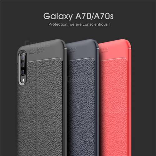 Luxury Auto Focus Litchi Texture Silicone TPU Back Cover for Samsung ...