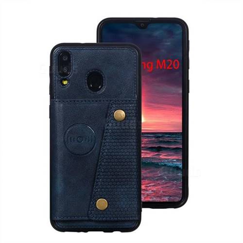 Retro Multifunction Card Slots Stand Leather Coated Phone Back Cover ...