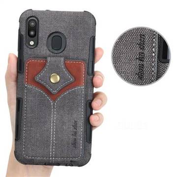 Maple Pattern Canvas Multi-function Leather Phone Back Cover for ...