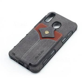 Maple Pattern Canvas Multi-function Leather Phone Back Cover for ...