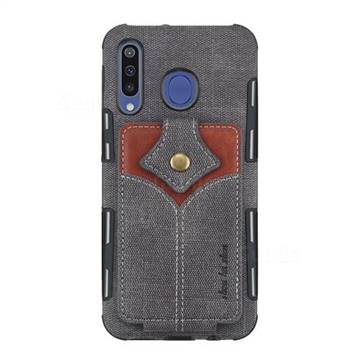 Maple Pattern Canvas Multi-function Leather Phone Back Cover for ...