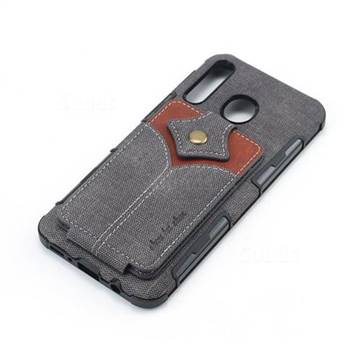 Maple Pattern Canvas Multi-function Leather Phone Back Cover for ...