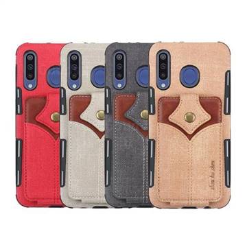 Maple Pattern Canvas Multi-function Leather Phone Back Cover for ...