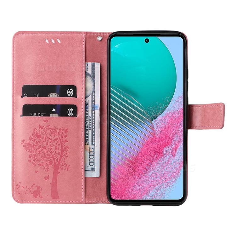 Embossing Butterfly Tree Leather Wallet Case for Samsung Galaxy M54 ...