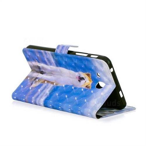 Smiley Shiba Inu 3D Painted Leather Tablet Wallet Case for Samsung ...