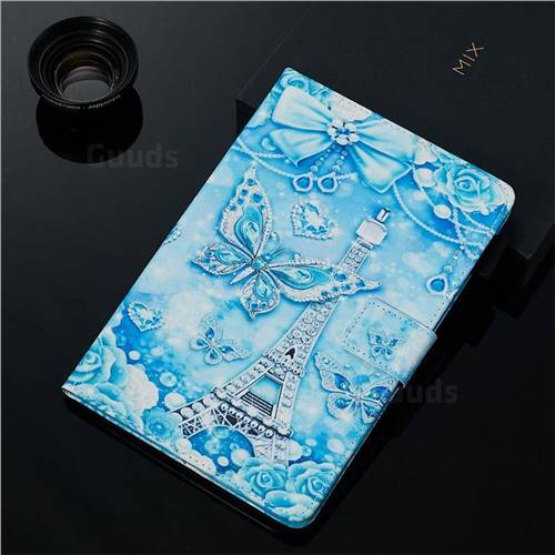 Tower Butterfly Matte Leather Wallet Tablet Case for Samsung Galaxy Tab ...