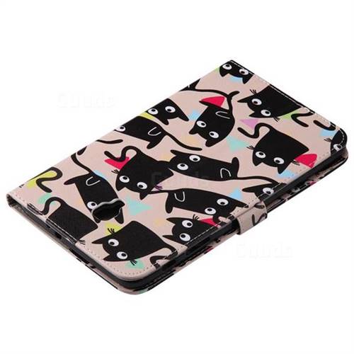 Cute Kitten Cat Folio Flip Stand Leather Wallet Case for Samsung Galaxy ...