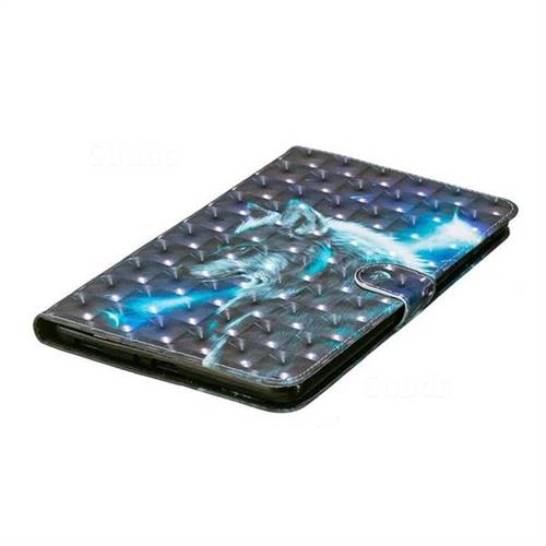 Snow Wolf 3D Painted Leather Tablet Wallet Case for Samsung Galaxy Tab ...