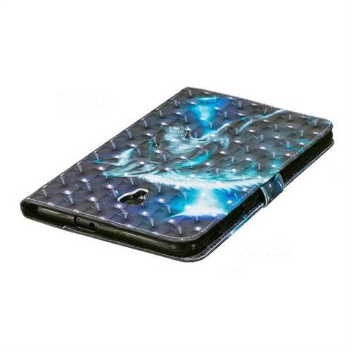 Snow Wolf 3D Painted Leather Tablet Wallet Case for Samsung Galaxy Tab ...