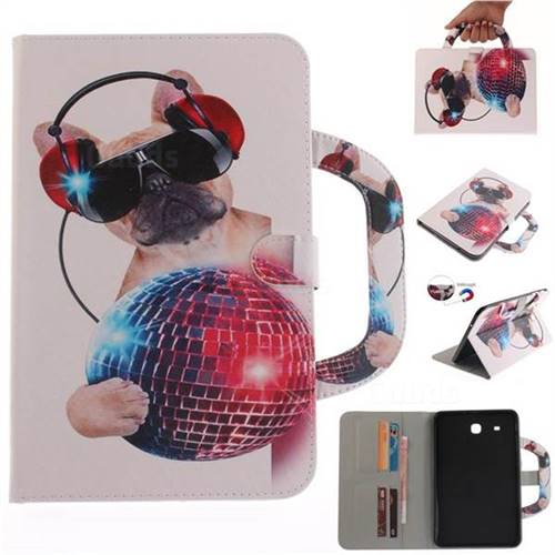 Fashion Dog Handbag Tablet Leather Wallet Flip Cover for Samsung Galaxy ...