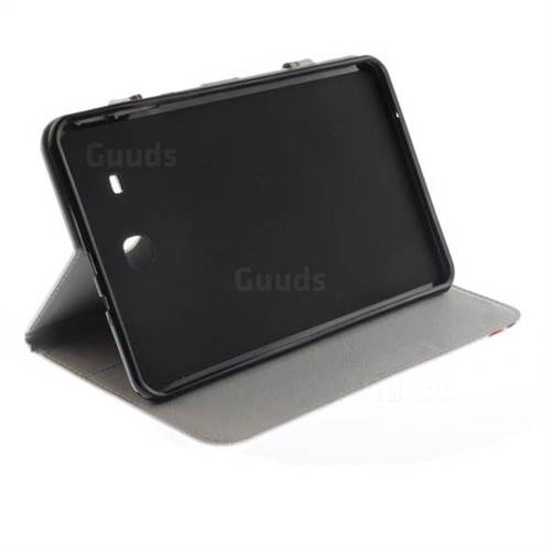 Pug Dog Handbag Tablet Leather Wallet Flip Cover for Samsung Galaxy Tab ...