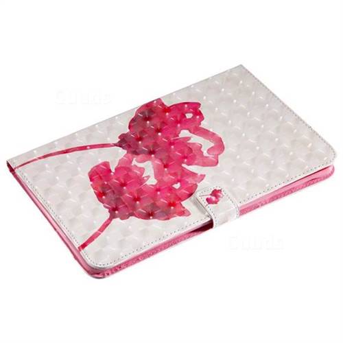 Red Rose 3D Painted Tablet Leather Wallet Case for Samsung Galaxy Tab E ...