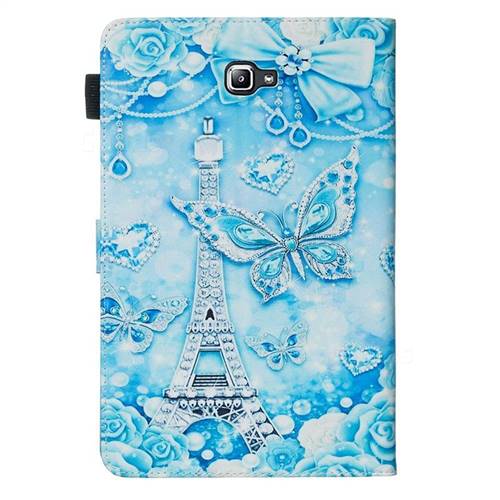 Tower Butterfly Matte Leather Wallet Tablet Case for Samsung Galaxy Tab ...