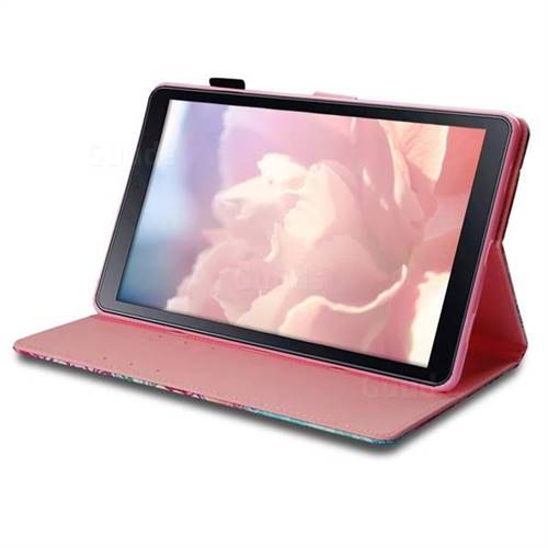 Fire Red Flower Folio Stand Leather Wallet Case for Samsung Galaxy Tab ...
