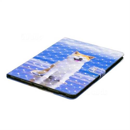 Smiley Shiba Inu 3D Painted Leather Tablet Wallet Case for Samsung ...