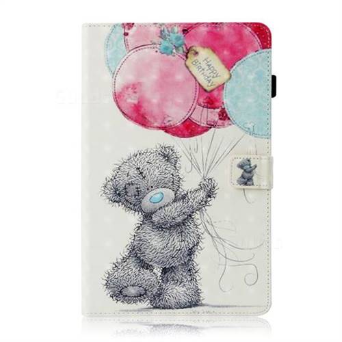 Gray Bear 3D Painted Leather Wallet Tablet Case for Samsung Galaxy Tab ...