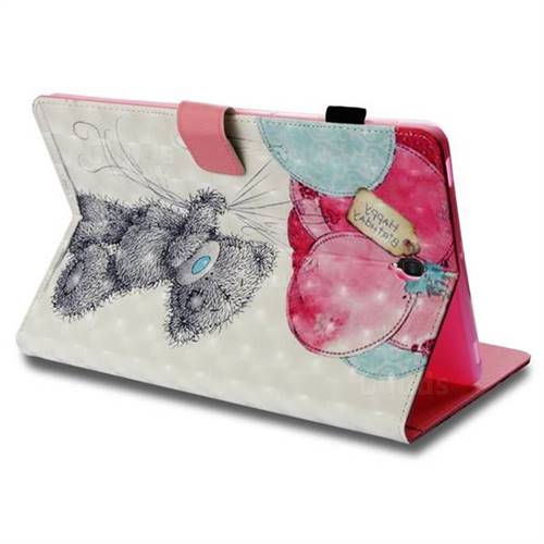 Gray Bear 3D Painted Leather Wallet Tablet Case for Samsung Galaxy Tab ...