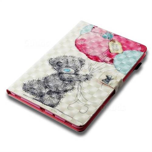Gray Bear 3D Painted Leather Wallet Tablet Case for Samsung Galaxy Tab ...