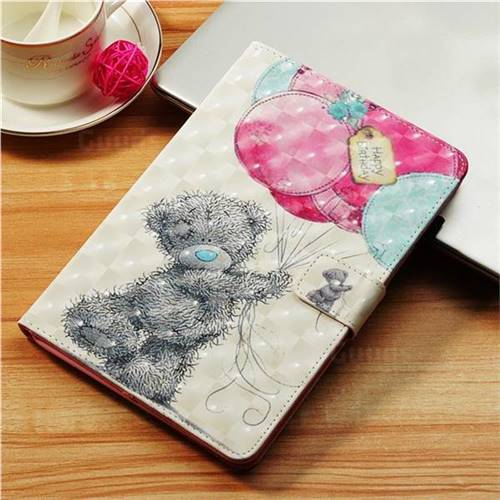 Gray Bear 3D Painted Leather Wallet Tablet Case for Samsung Galaxy Tab ...