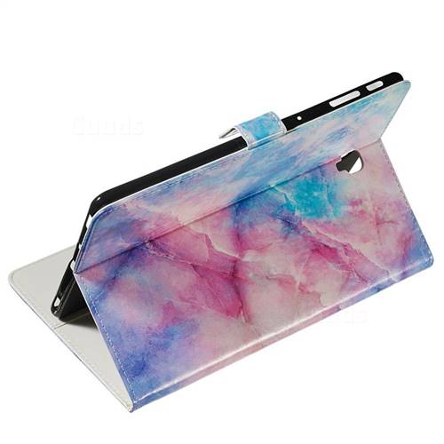 Blue Pink Marble Smooth Leather Tablet Wallet Case for Samsung Galaxy ...