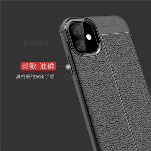 Luxury Auto Focus Litchi Texture Silicone TPU Back Cover for iPhone 11 ...