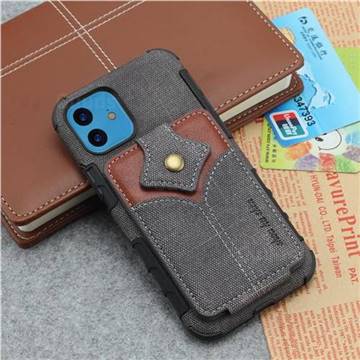 Maple Pattern Canvas Multi-function Leather Phone Back Cover for iPhone ...