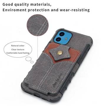 Maple Pattern Canvas Multi-function Leather Phone Back Cover for iPhone ...