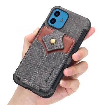 Maple Pattern Canvas Multi-function Leather Phone Back Cover for iPhone ...