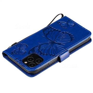 Embossing 3D Butterfly Leather Wallet Case for iPhone 12 / 12 Pro (6.1 ...