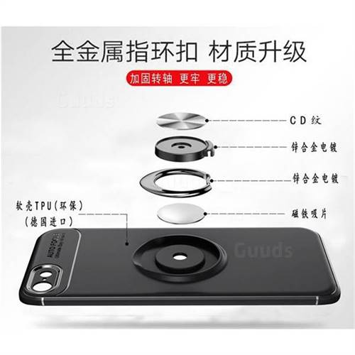 Auto Focus Invisible Ring Holder Soft Phone Case for iPhone SE 5s 5 ...