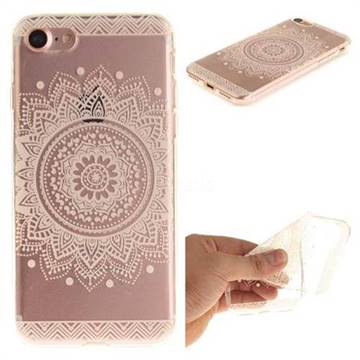 White Mandala Super Clear Soft TPU Back Cover for iPhone 8 / 7 8G 7G(4. ...