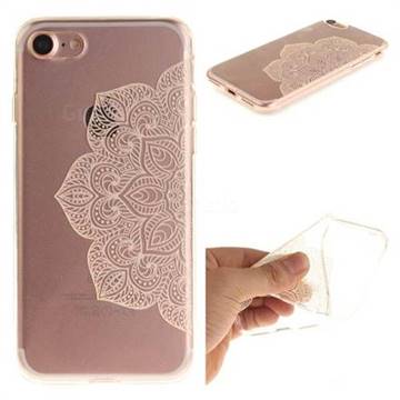 Lace White Flower Super Clear Soft TPU Back Cover for iPhone 8 / 7 8G ...