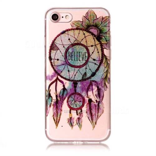 Flower Wind Chimes Super Clear Flash Powder Shiny Soft TPU Back Cover ...
