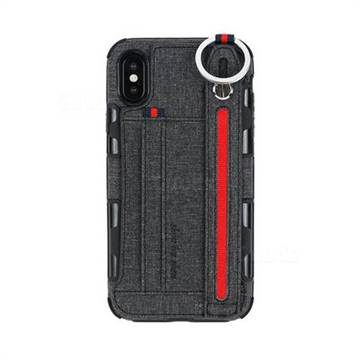 British Style Canvas Pattern Multi-function Leather Phone Case for ...