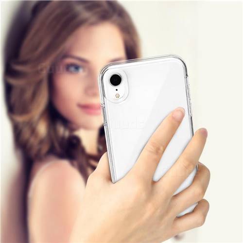 Transparent 2 in 1 Drop-proof Cell Phone Back Cover for iPhone Xr (6.1 ...
