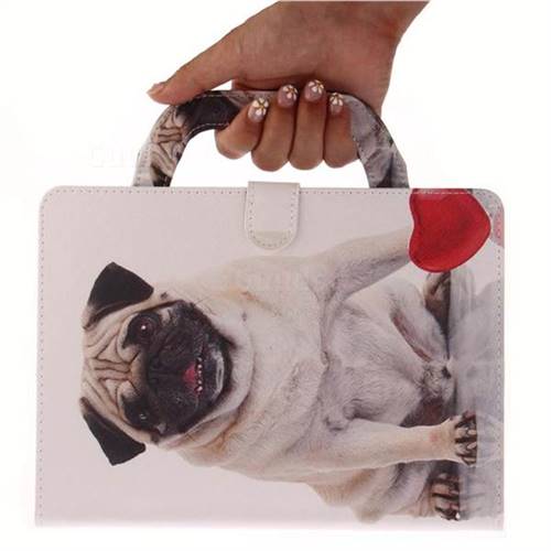 Pug Dog Handbag Tablet Leather Wallet Flip Cover for iPad 4 the New ...