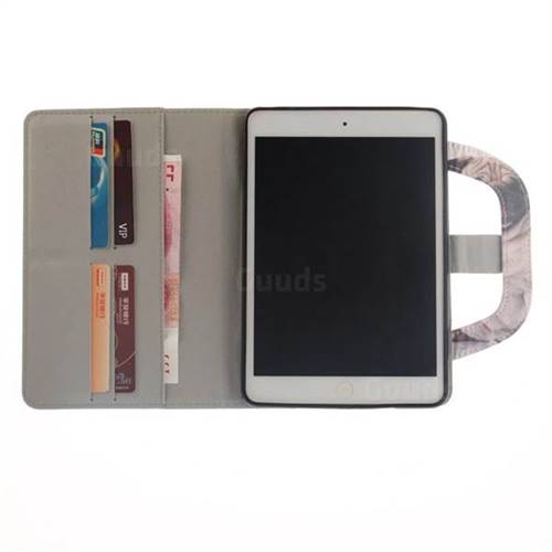 Pug Dog Handbag Tablet Leather Wallet Flip Cover for iPad Air iPad5 ...