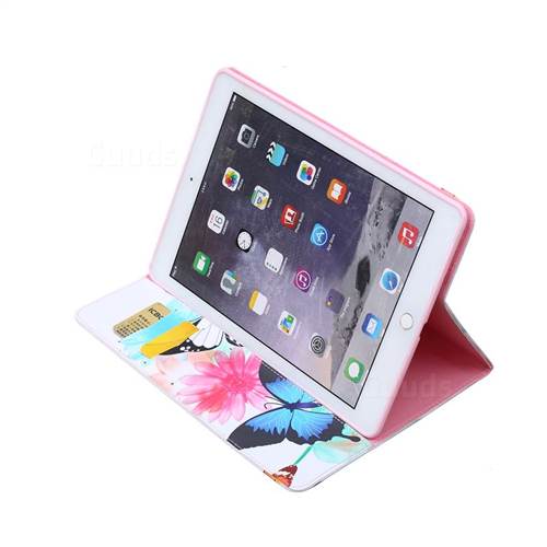 Vivid Flying Butterflies Folio Stand Leather Wallet Case for iPad Air 2 ...