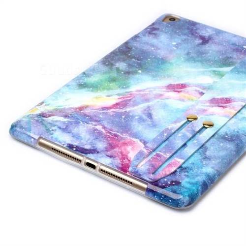 Blue Starry Sky Marble Clear Bumper Glossy Rubber Silicone Wrist Band ...