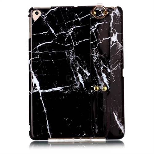 Black Stone Marble Clear Bumper Glossy Rubber Silicone Wrist Band ...