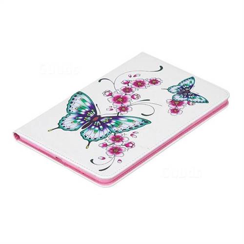 Peach Butterflies Folio Stand Leather Wallet Case for iPad Mini 5 Mini5 ...