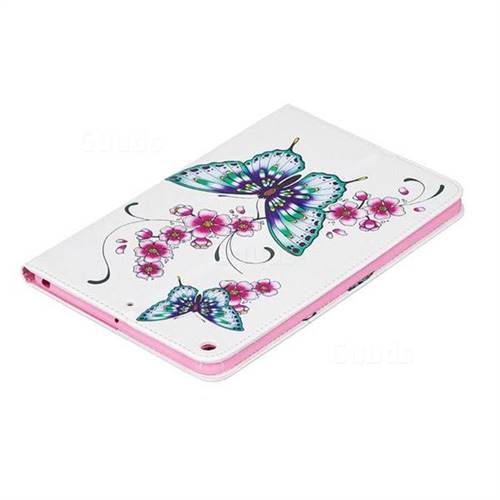 Peach Butterflies Folio Stand Leather Wallet Case for iPad Mini 5 Mini5 ...