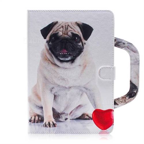 Pug Dog Handbag Tablet Leather Wallet Flip Cover for iPad Mini 5 Mini5 ...