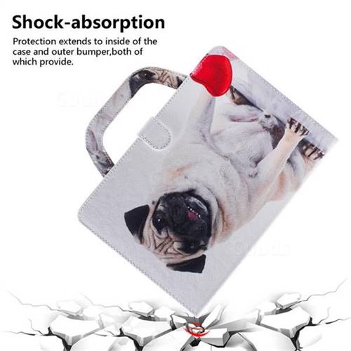 Pug Dog Handbag Tablet Leather Wallet Flip Cover for iPad Mini 5 Mini5 ...