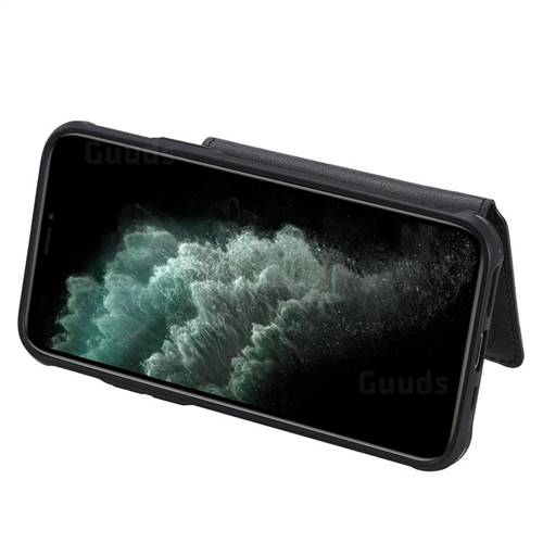 Retro Luxury Multifunction Zipper Leather Phone Back Cover for iPhone ...