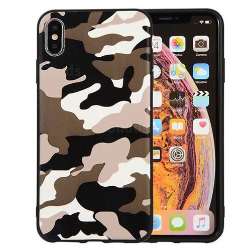 Camouflage Soft TPU Back Cover for iPhone XS Max (6.5 inch) - Black ...
