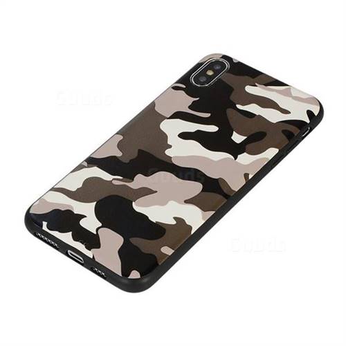 Camouflage Soft TPU Back Cover for iPhone XS Max (6.5 inch) - Black ...