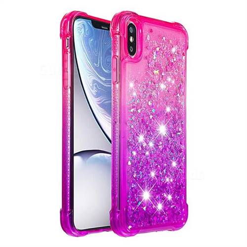 Rainbow Gradient Liquid Glitter Quicksand Sequins Phone Case for iPhone ...